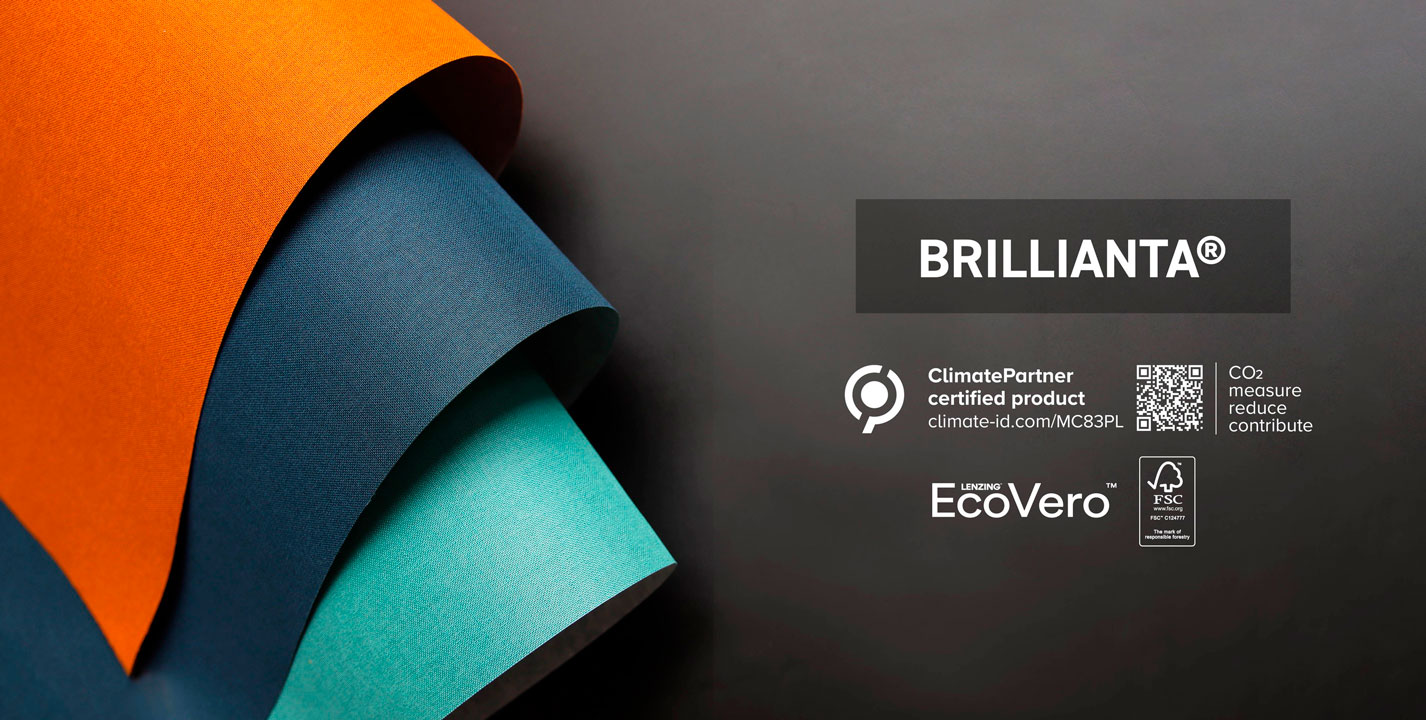 Brillianta Calandré: Premium textiles from Van Heek Textiles - Paperworld